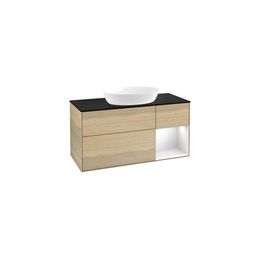 Villeroy & Boch V&B Waschtischunterschrank Wandbeleuchtung Finion 120cm, Pl bla m, Reg glo wh. Lac, Oa ven ; Villeroy & Boch (GA72GFPC)