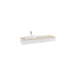 Villeroy & Boch V&B Waschtischunterschrank mit Frontstruktur -Beleuchtung Antao 160x50cm, HL, WBP botti., glo wh. Lac ; Villeroy & Boch (L15153GF)