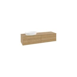 Villeroy & Boch V&B Waschtischunterschrank ohne Frontstruktur -Beleuchtung Antao 160x50cm, WBP-farbe honey oak, honey oak ; Villeroy & Boch (L37011HN)