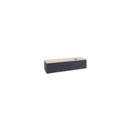 Villeroy & Boch V&B Waschtischunterschrank mit Frontstruktur Antao 160x50cm, WBP-farbe botti., md bl. m Lac ; Villeroy & Boch (K27113HG)