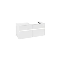 Villeroy & Boch V&B Waschtischunterschrank Collaro 120x54,8x50cm, WT r, LED 8,8 W, wh. ma ; Villeroy & Boch (C083B0MS)