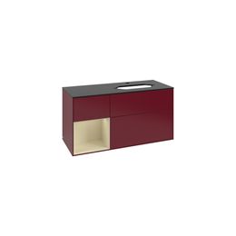 Villeroy & Boch V&B Waschtischunterschrank Finion 120cm, Pl b m, Reg li si Gr m Lac, Peo m ; Villeroy & Boch (F272HJHB)