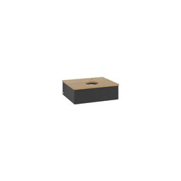 Villeroy & Boch V&B Waschtischunterschrank mit Frontstruktur Antao 60x19x50cm, HL, WBP hon. Oa, bla m Lac ; Villeroy & Boch (K07151PD)