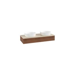 Villeroy & Boch V&B Waschtischunterschrank mit Frontstruktur Antao 120x19x50cm, WBP-farbe botti., w. walnut ; Villeroy & Boch (K13113HM)