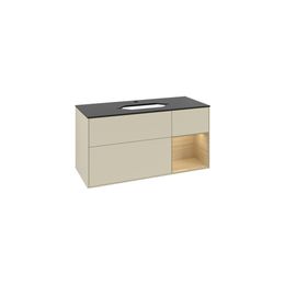 Villeroy & Boch V&B Waschtischunterschrank Finion 120cm, Pl b m, Rg re Oa ven, si Gr m Lac ; Villeroy & Boch (F302PCHJ)
