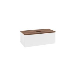 Villeroy & Boch V&B Waschtischunterschrank mit Frontstruktur, mit Beleuchtung Antao 100x36x50cm, HL, WBP w. wal, wh. m Lac ; Villeroy & Boch (L31152MT)