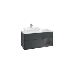 Villeroy & Boch V&B Waschtischunterschrank Finion 120cm, Pl w m, Rg r A m, md bl. m Lac ; Villeroy & Boch (F151GKHG)