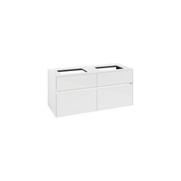 Villeroy & Boch V&B Waschtischunterschrank Collaro 120x54,8x50cm, f 2 WT, LED 8,8W, glo wh. ; Villeroy & Boch (C115B0DH)