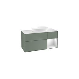 Villeroy & Boch V&B Waschtischunterschrank Wandbeleuchtung Finion 120cm, Pl w m, Reg wh. m Lac, Oli. m Lac ; Villeroy & Boch (GA71MTGM)