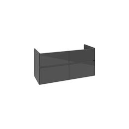 Villeroy & Boch V&B Waschtischunterschrank Collaro 126,1x61x48cm, WT mittig, glossy grey ; Villeroy & Boch (C14700FP)