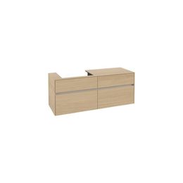 Villeroy & Boch V&B Waschtischunterschrank Collaro 140x54,8x50cm, WT links, nordic oak ; Villeroy & Boch (C08500VJ)