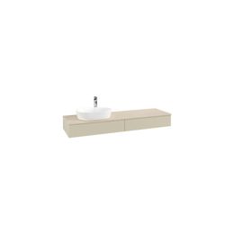 Villeroy & Boch V&B Waschtischunterschrank mit Frontstruktur -Beleuchtung Antao 160x50cm, HL, WBP botti., si Gr m Lac ; Villeroy & Boch (L15153HJ)