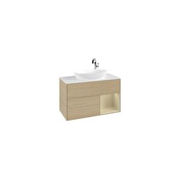 Villeroy & Boch V&B Waschtischunterschrank Finion 100, Pl wh. m, Reg si Gr m Lac, Oa ven ; Villeroy & Boch (F901HJPC)