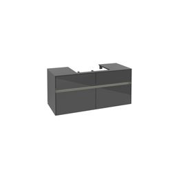 Villeroy & Boch V&B Waschtischunterschrank Collaro 120x54,8x50cm, WT mi, LED 8,8 W, glo Gr ; Villeroy & Boch (C081B0FP)