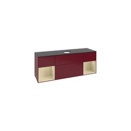 Villeroy & Boch V&B Waschtischunterschrank Finion 160cm, Pl bla m, Reg si Gr m Lac, Peo m ; Villeroy & Boch (F982HJHB)