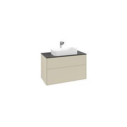 Villeroy & Boch V&B Waschtischunterschrank Finion 100x60,3cm, Abd.-Pl. bla m, si Gr m Lac ; Villeroy & Boch (F23200HJ)