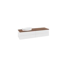 Villeroy & Boch V&B Waschtischunterschrank ohne Frontstruktur -Beleuchtung Antao 160x50cm, WBP-farbe w. wal, wh. m Lac ; Villeroy & Boch (L26012MT)