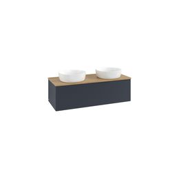 Villeroy & Boch V&B Waschtischunterschrank mit Frontstruktur Antao 120x36x50cm, WBP hon. Oa, md bl. m Lac ; Villeroy & Boch (K35111HG)