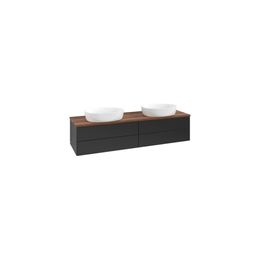 Villeroy & Boch V&B Waschtischunterschrank ohne Frontstruktur Antao 160x50cm, WBP-farbe w. wal, bla m Lac ; Villeroy & Boch (K28012PD)