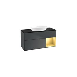 Villeroy & Boch V&B Waschtischunterschrank Wandbeleuchtung Finion 120cm, Pl b m, Rg g m Lac, md bl. m Lac ; Villeroy & Boch (GA72HFHG)