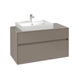 Villeroy & Boch V&B Waschtischunterschrank Collaro 100x54,8x50cm, WT links, volcano black ; Villeroy & Boch (C01700VL)