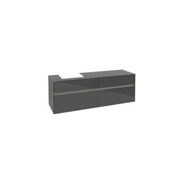 Villeroy & Boch V&B Waschtischunterschrank Collaro 160x54,8x50cm, WT l, LED 12W, glo Gr ; Villeroy & Boch (C078B0FP)