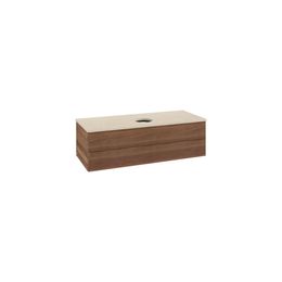 Villeroy & Boch V&B Waschtischunterschrank mit Frontstruktur, mit Beleuchtung Antao 120x36x50cm, WBP-farbe botti., w. walnut ; Villeroy & Boch (L21113HM)