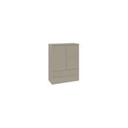 Villeroy & Boch V&B Highboard mit Frontstruktur Antao 81,4x104x35,6cm, WBP Lac, st. Gr m Lac ; Villeroy & Boch (K47100HK)