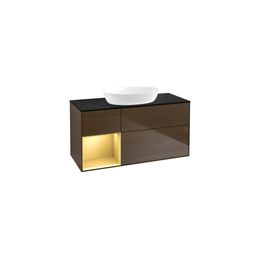 Villeroy & Boch V&B Waschtischunterschrank Wandbeleuchtung Finion 120cm, Pl bla m, Reg gol m Lac, wal ven ; Villeroy & Boch (GA62HFGN)