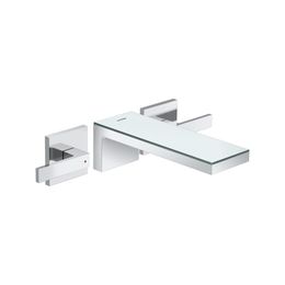 Hansgrohe Fertigset Axor MyEdition 3-Loch-Waschtischarmatur, Wd, m Pl., chrom/Sp.-Glas (47080000)