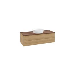Villeroy & Boch V&B Waschtischunterschrank mit Frontstruktur Antao 120x36x50cm, WBP-farbe w. wal, honey oak ; Villeroy & Boch (K21112HN)