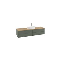 Villeroy & Boch V&B Waschtischunterschrank mit Frontstruktur Antao 160x50cm, HL, WBP hon. Oa, lea gre. m La ; Villeroy & Boch (K25151HL)