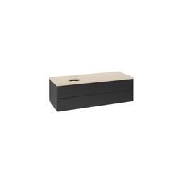 Villeroy & Boch V&B Waschtischunterschrank ohne Frontstruktur, mit Beleuchtung Antao 120x36x50cm, HL, WBP botti., bla m Lac ; Villeroy & Boch (L22053PD)