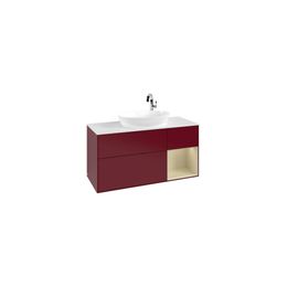 Villeroy & Boch V&B Waschtischunterschrank Finion 120cm, Pl wh. m, Reg si Gr m Lac, Peo m ; Villeroy & Boch (F951HJHB)