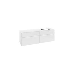 Villeroy & Boch V&B Waschtischunterschrank Collaro 160x54,8x50cm, WT r, LED 12W, glo wh. ; Villeroy & Boch (C122B0DH)