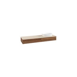 Villeroy & Boch V&B Waschtischunterschrank ohne Frontstruktur -Beleuchtung Antao 160x50cm, WBP-farbe botti., warm walnut ; Villeroy & Boch (L16013HM)