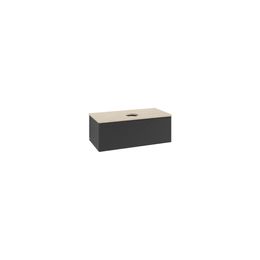 Villeroy & Boch V&B Waschtischunterschrank mit Frontstruktur Antao 100x36x50cm, WBP-farbe botti., bla m Lac ; Villeroy & Boch (K31113PD)