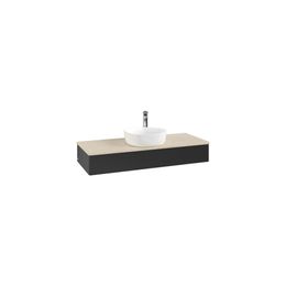 Villeroy & Boch V&B Waschtischunterschrank ohne Frontstruktur, mit Beleuchtung Antao 120x19x50cm, HL, WBP botti., bla m Lac ; Villeroy & Boch (L10053PD)