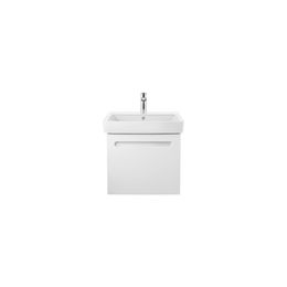 Duravit M&ouml;belwaschtisch No. 1 55x46cm, we, m HL, &Uuml;L, Hahnlochbank (2375550000)