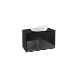Villeroy & Boch V&B Waschtischunterschrank Wandbeleuchtung Finion 100, Pl bla m, Reg md m Lac, bla m Lac ; Villeroy & Boch (GA12HGPD)