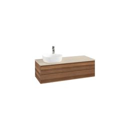 Villeroy & Boch V&B Waschtischunterschrank ohne Frontstruktur, mit Beleuchtung Antao 120x36x50cm, HL, WBP botti., w. wal ; Villeroy & Boch (L22053HM)