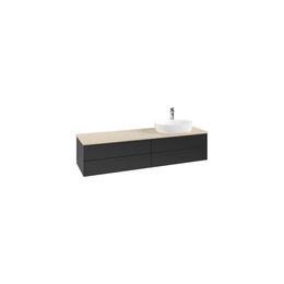 Villeroy & Boch V&B Waschtischunterschrank ohne Frontstruktur -Beleuchtung Antao 160x50cm, HL, WBP botti., bla m Lac ; Villeroy & Boch (L27053PD)