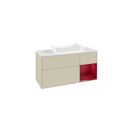 Villeroy & Boch V&B Waschtischunterschrank Finion 120x60 cm, Reg re Peo, si Gr m Lacquer ; Villeroy & Boch (F711HBHJ)