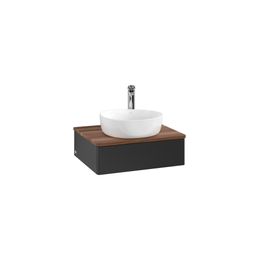 Villeroy & Boch V&B Waschtischunterschrank ohne Frontstruktur Antao 60x19x50cm, HL, WBP w. wal, bla m Lac ; Villeroy & Boch (K07052PD)
