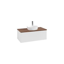 Villeroy & Boch V&B Waschtischunterschrank mit Frontstruktur, mit Beleuchtung Antao 100x36x50cm, HL, WBP w. wal, glo wh. Lac ; Villeroy & Boch (L31152GF)