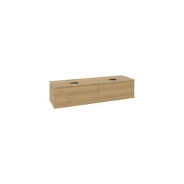 Villeroy & Boch V&B Waschtischunterschrank ohne Frontstruktur, mit Beleuchtung Antao 160x50cm, HL, WBP-farbe hon. Oa, hon. Oa ; Villeroy & Boch (L39051HN)