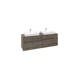 Villeroy & Boch V&B Waschtischunterschrank Collaro 160x54,8x50cm, f 2 WT, stone oak ; Villeroy & Boch (C02400RK)