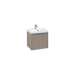 Villeroy & Boch V&B Waschtischunterschrank Subway 3.0 47,3x42,9x40,8cm, m LED/Gr Alu gl, taupe ; Villeroy & Boch (C580L0VM)