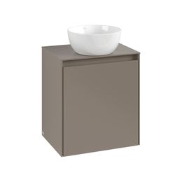 Villeroy & Boch V&B Waschtischunterschrank Anschl Scharn. li Collaro 50x54,8x38cm, Waschtisch mittig, taupe ; Villeroy & Boch (C14900VM)