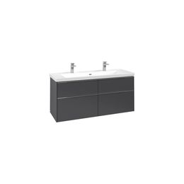 Villeroy & Boch V&B Waschtischunterschrank Subway 3.0 127,2x57,6x47,8cm, o LE/Gr AL gl, graph. ; Villeroy & Boch (C60200VR)